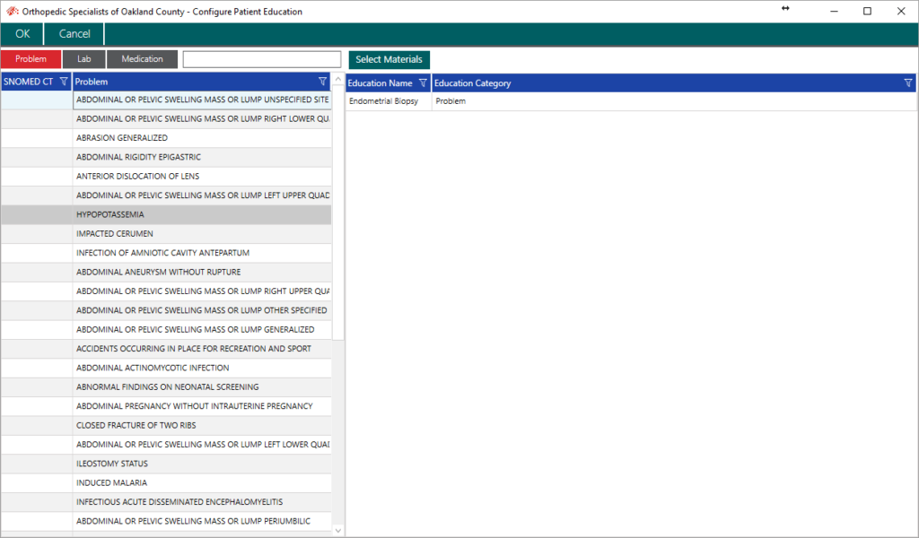Patient Education | ChartLogic Help Center