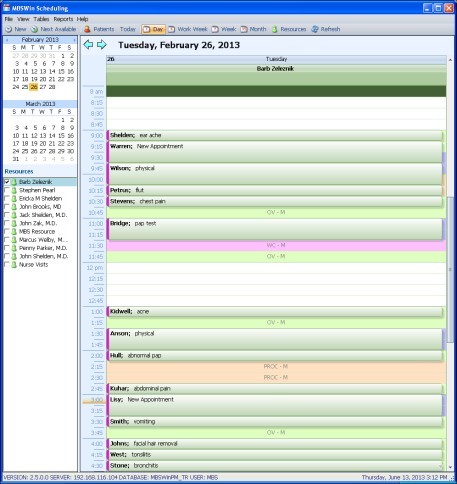 Scheduling: Calendar Views | ChartLogic Help Center