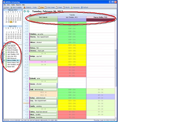 Scheduling: Calendar Views | ChartLogic Help Center