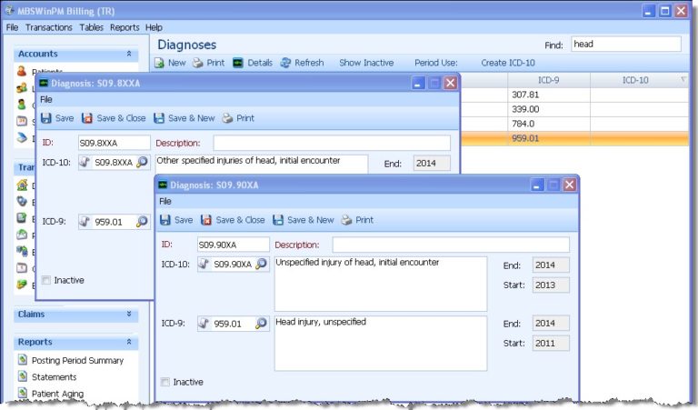 Tables: Diagnoses | ChartLogic Help Center