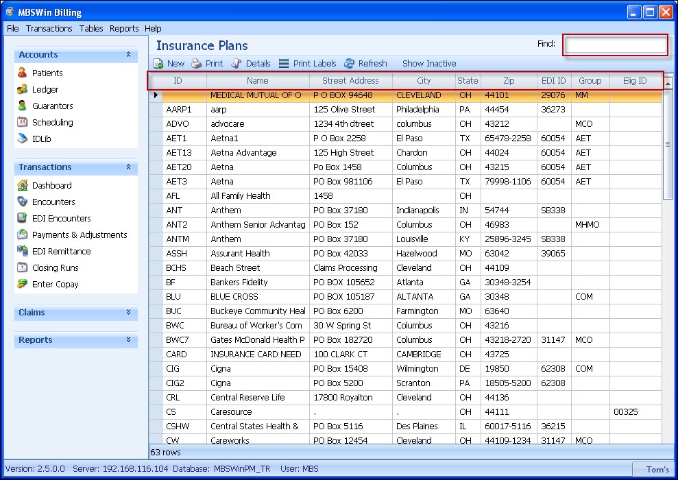 practice-tables-2 | ChartLogic Help Center