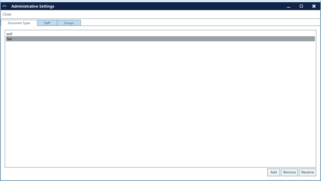 Administrative Settings | ChartLogic Help Center