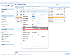Tables: Practice Providers | ChartLogic Help Center