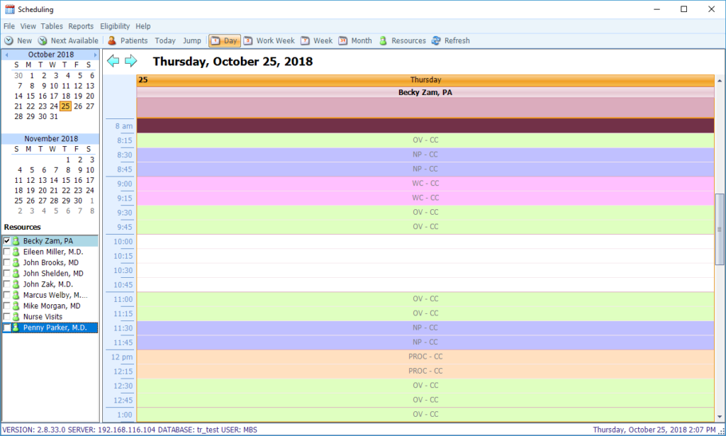 Scheduling: Calendar Views | ChartLogic Help Center