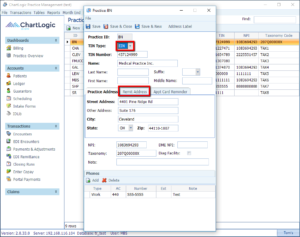 Tables: Practice | ChartLogic Help Center