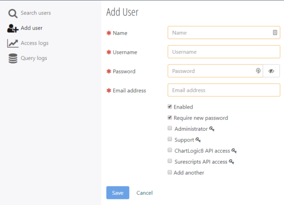 Creating User Accounts | ChartLogic Help Center