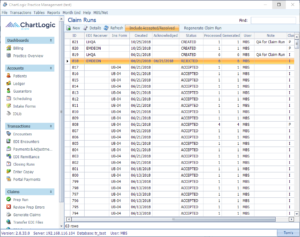 Generate Claims (EDI) | ChartLogic Help Center