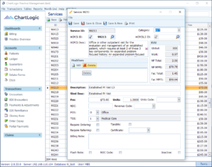 Tables: Services | ChartLogic Help Center
