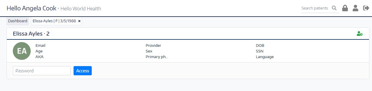 Patient Safeguard | ChartLogic Help Center