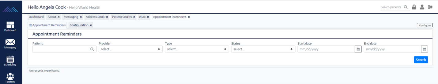 Appointment Reminders | ChartLogic Help Center
