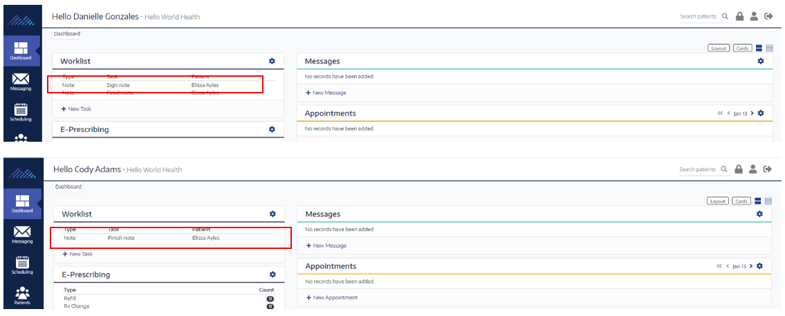 Note Co-provider | ChartLogic Help Center